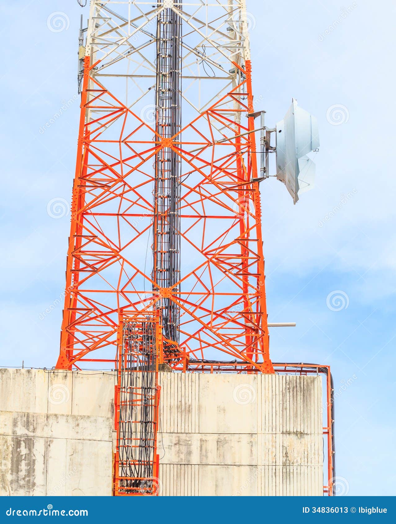 Telecommunication of Transmission Media Stock Image - Image of mast ...