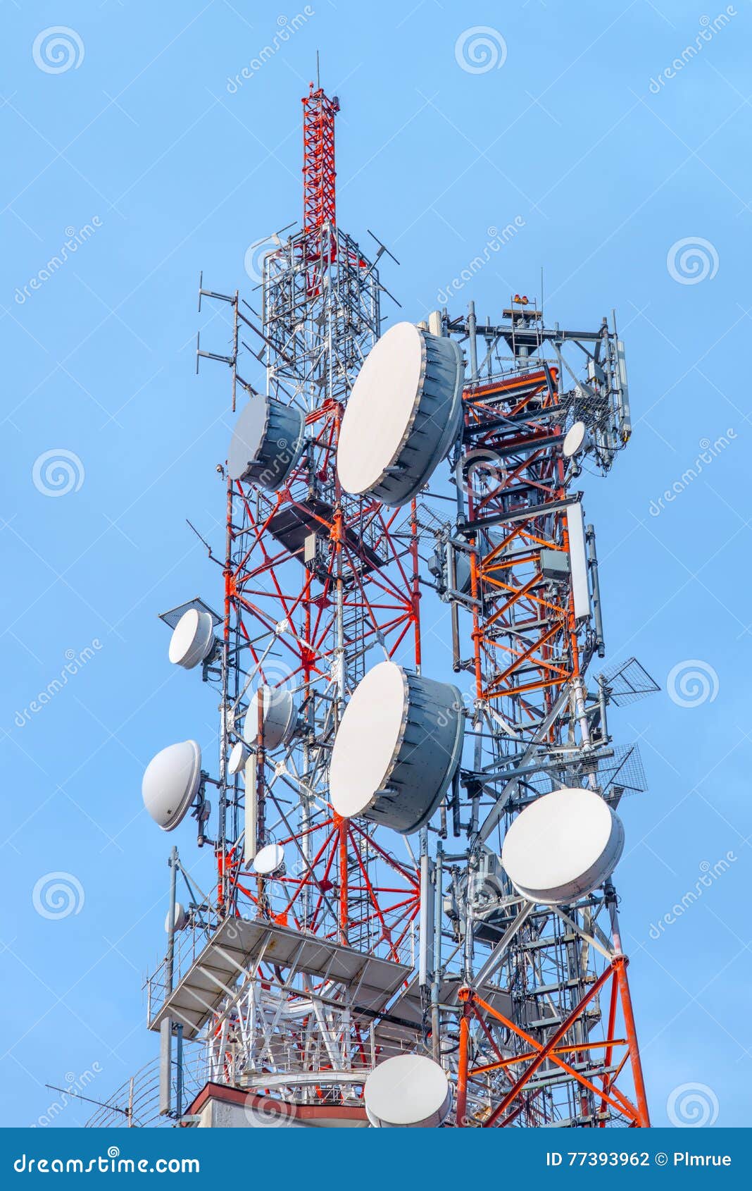Telecommunications Antenna Tower Stock Photo - Image of nano, tower ...