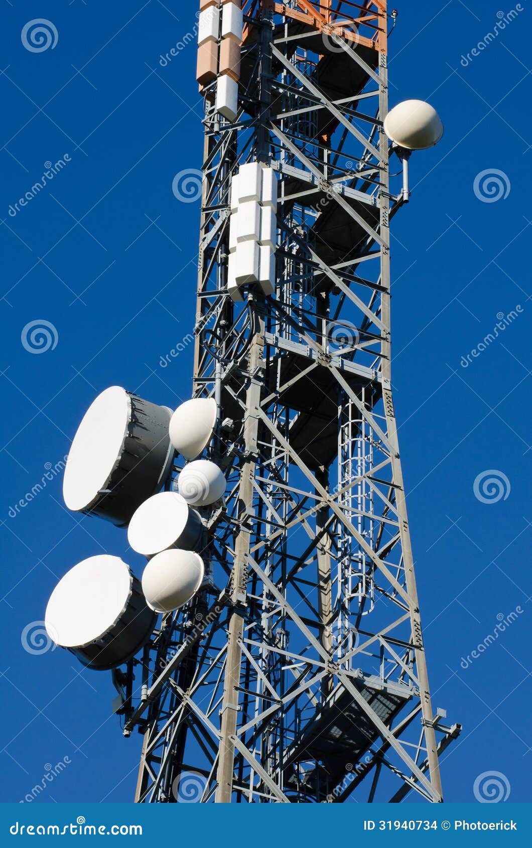 Telecommunications stock photo. Image of construction - 31940734