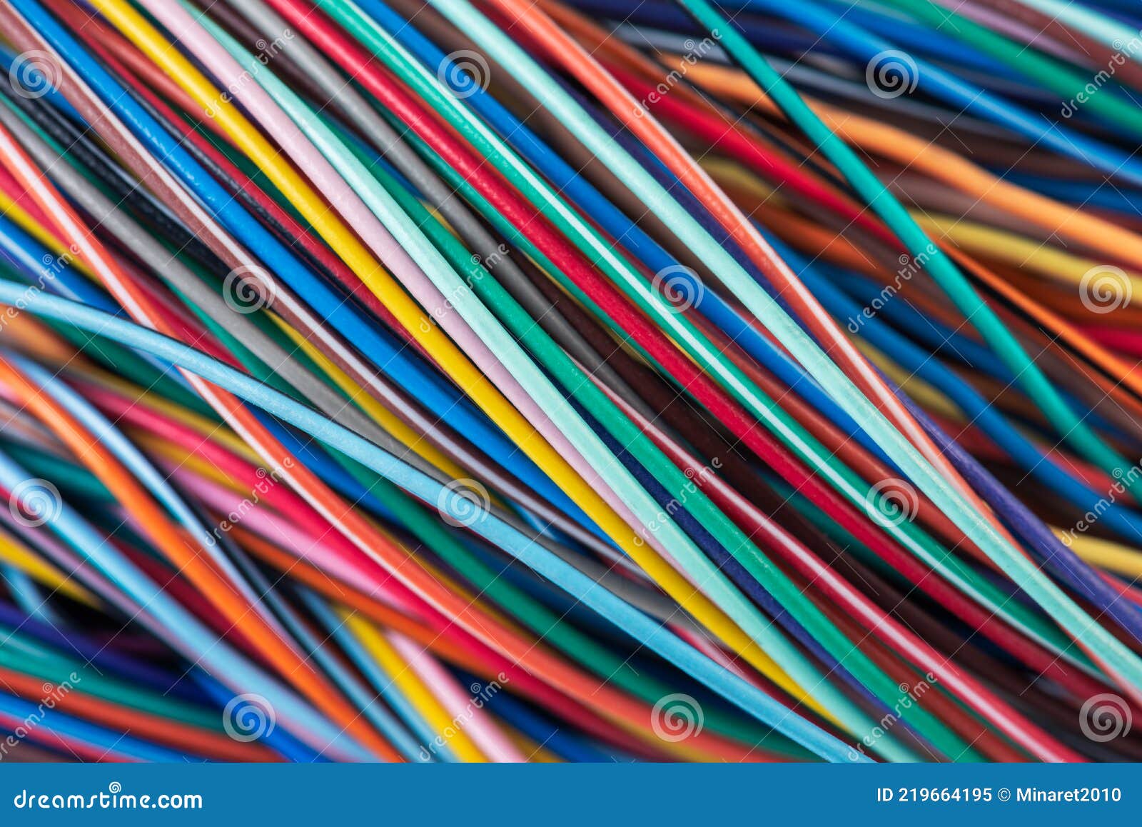 Telecommunications Electrical Cable Wiring Stock Image - Image of ...