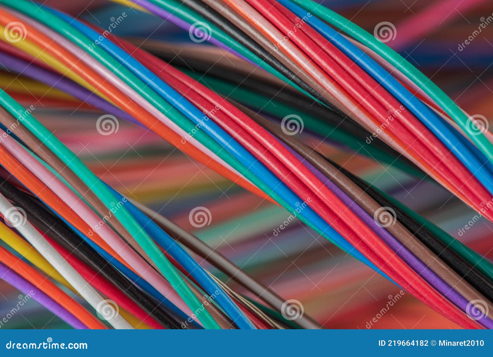 Telecommunications Electrical Cable Wiring Stock Photo - Image of cord ...