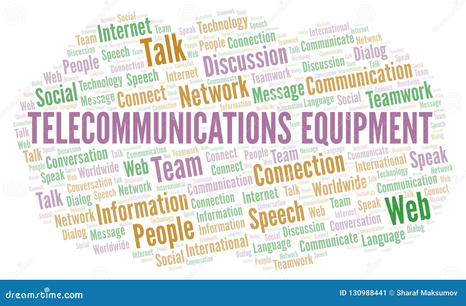 5G Text And Telecommunications Tower With Wave Symbols. 3D Illustration ...