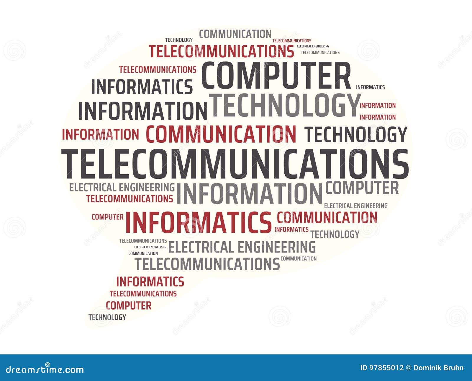 TELECOMMUNICATIONS - Image with Words Associated with the Topic ...