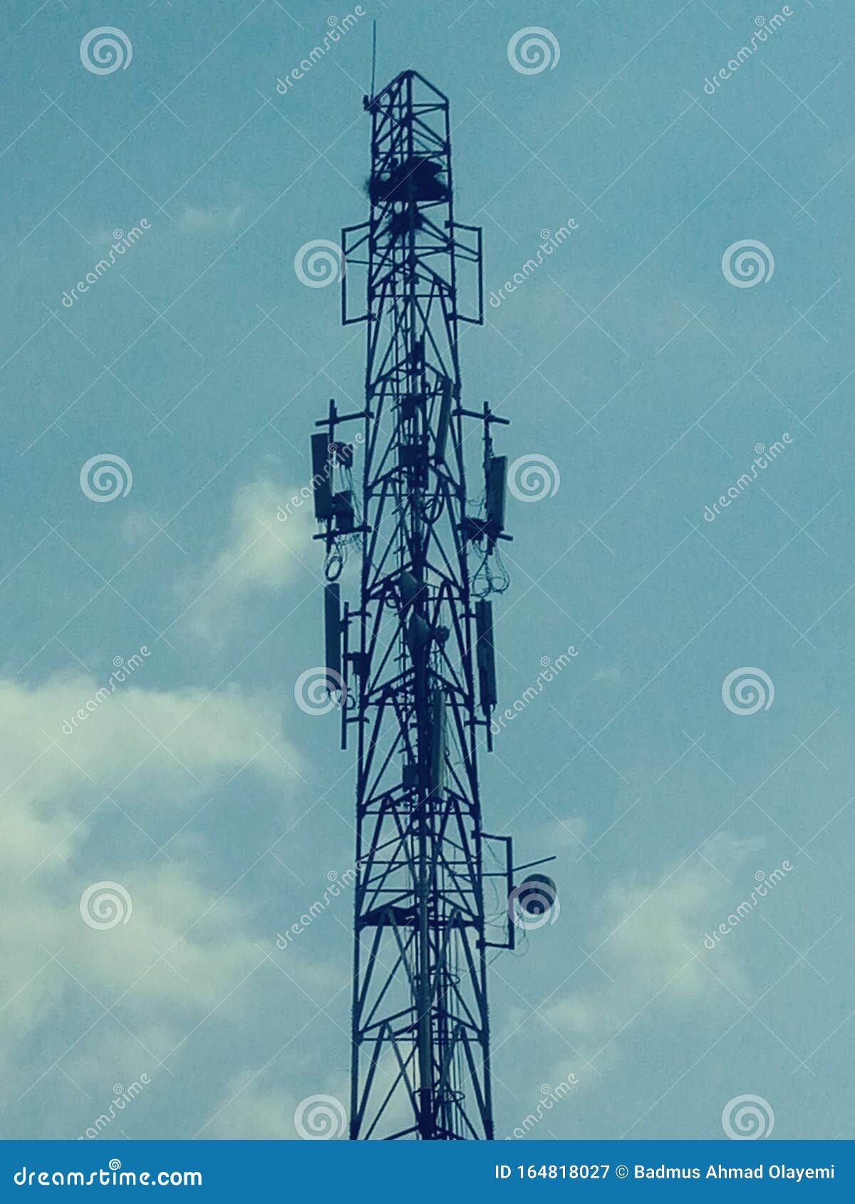 Telecommunications Mast stock image. Image of telecommunications ...