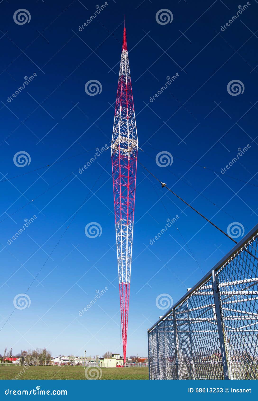 Telecommunications Mast Tower Stock Image - Image of tall, media: 68613253