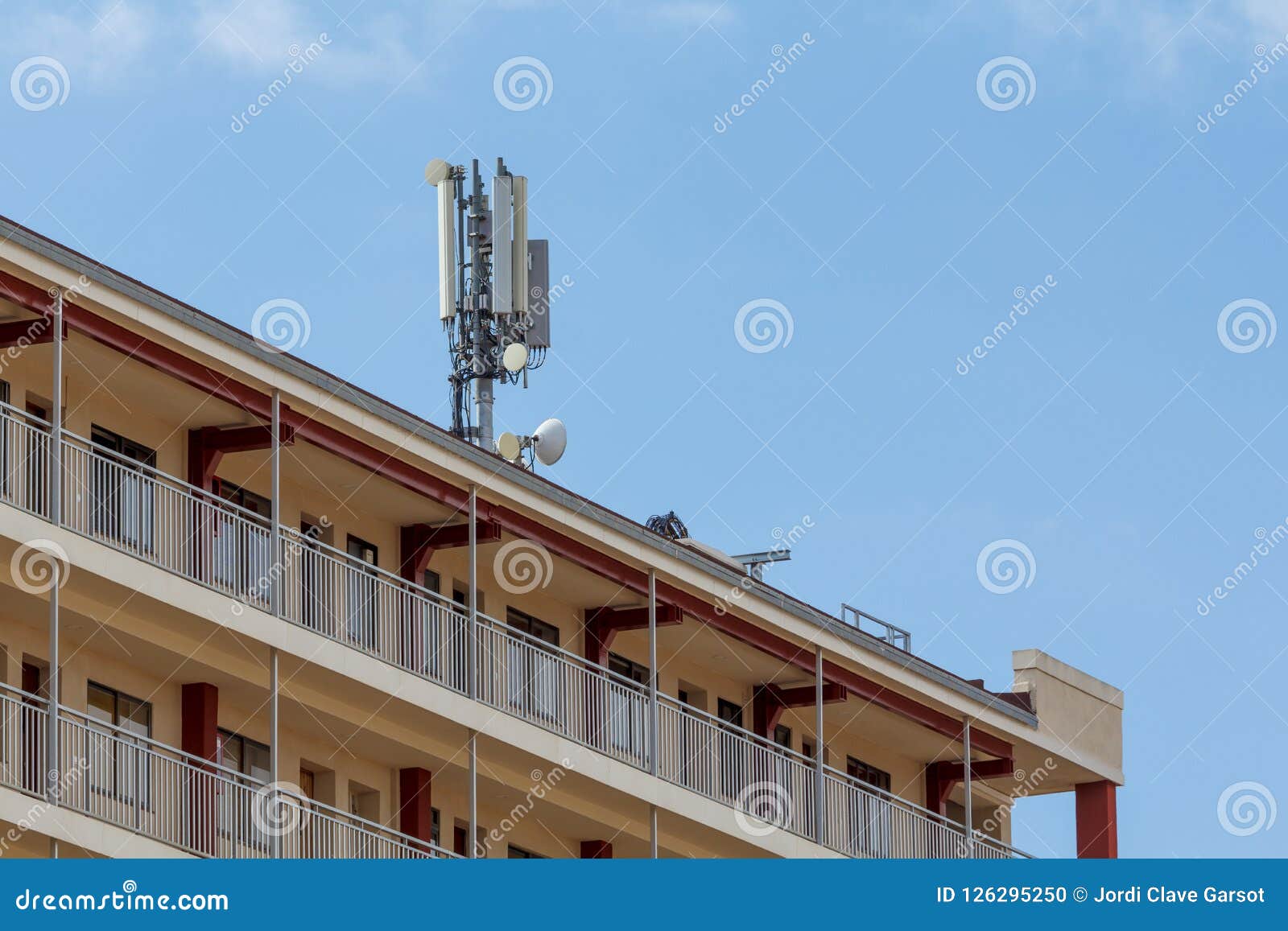 Telecommunications and Mobile Antennas Stock Photo - Image of ...