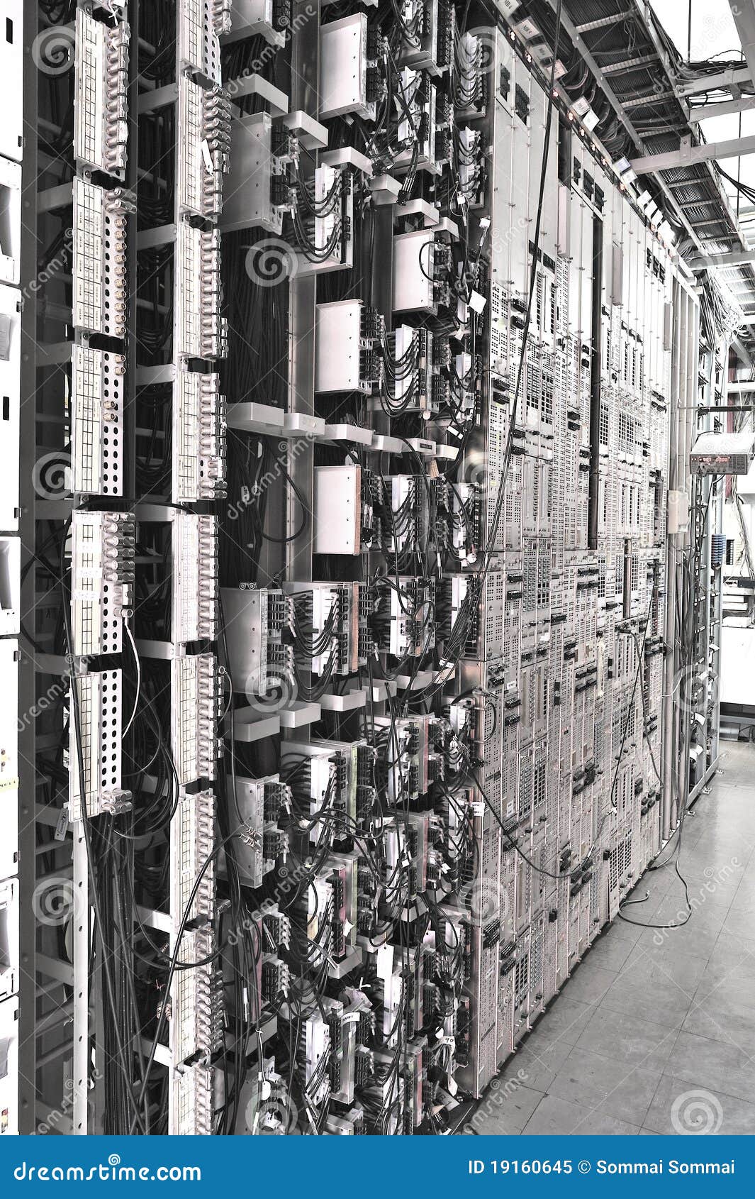 Telecommunications Network Server Stock Image - Image of security ...