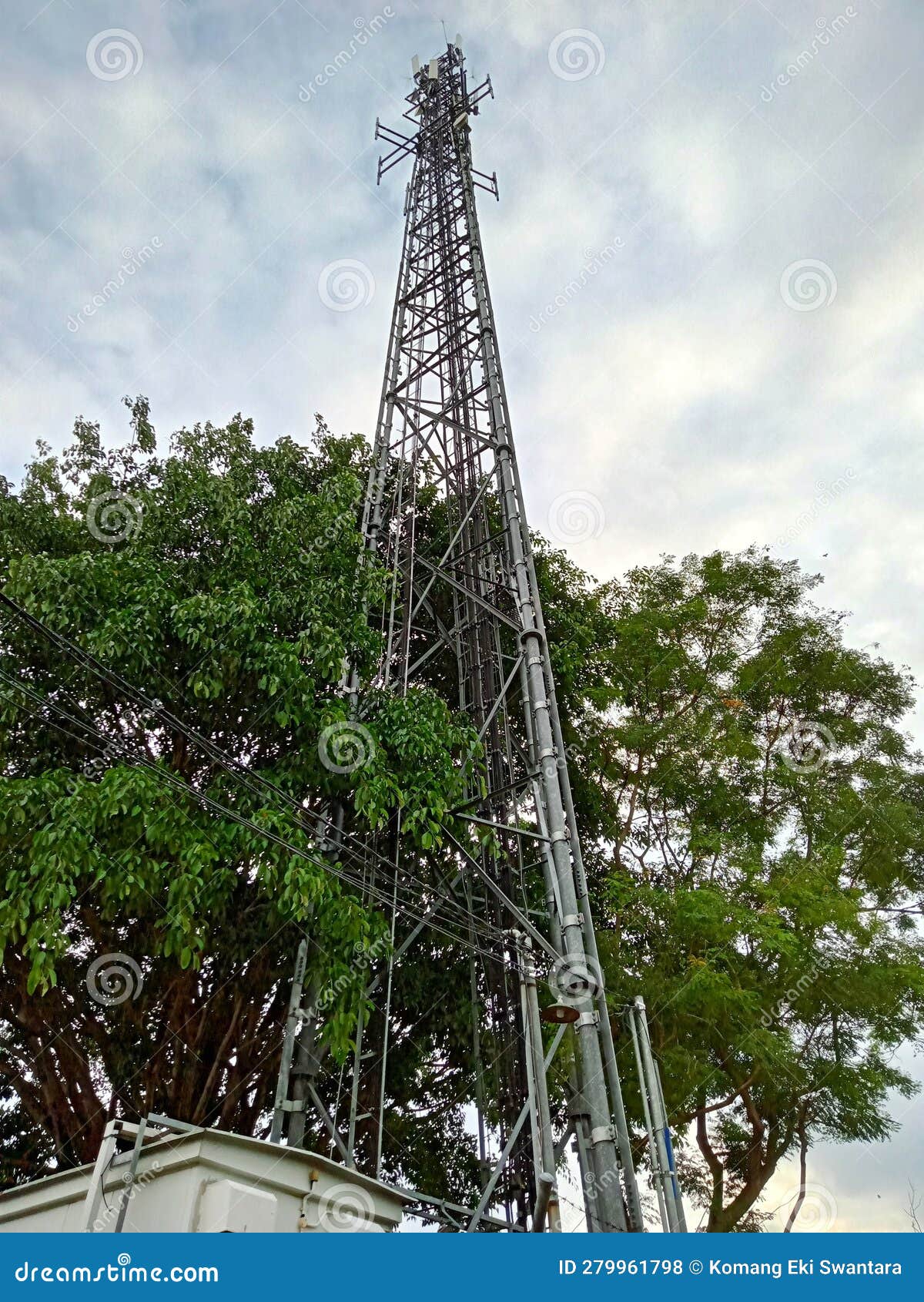 Telecommunications Network Towers Stock Photo - Image of cellular ...