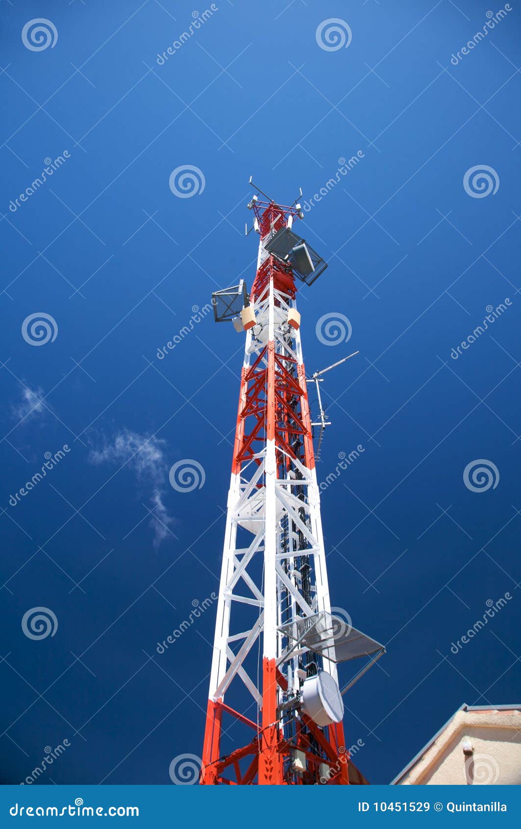 Telecommunications post stock image. Image of metal, spain - 10451529
