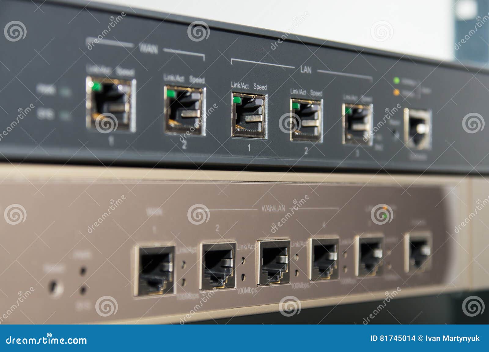 Telecommunications Rack With Patch Panel And Telephone Distribution ...