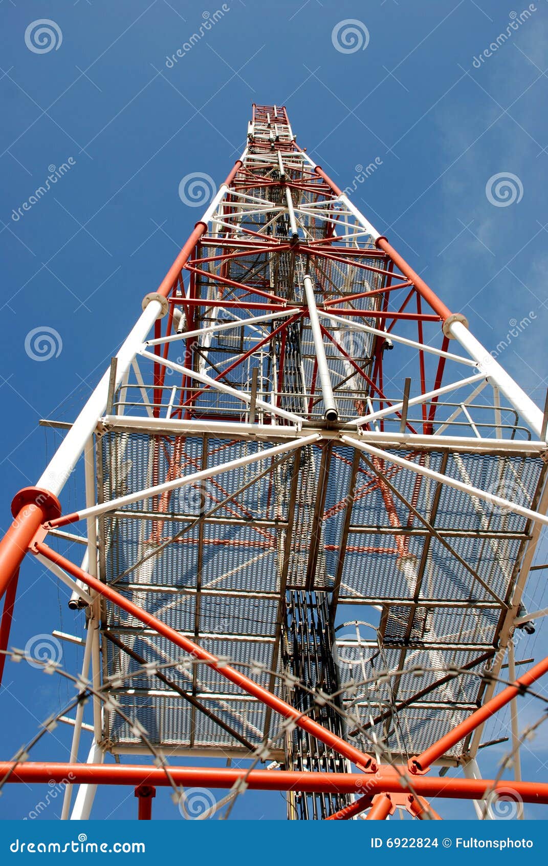 Telecommunications Relay Tower Stock Photo - Image of antenna, antennas ...