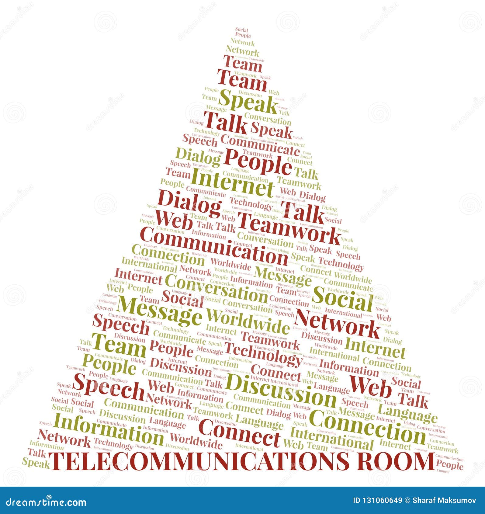 Telecommunications Room Word Cloud Royalty-Free Stock Photo ...
