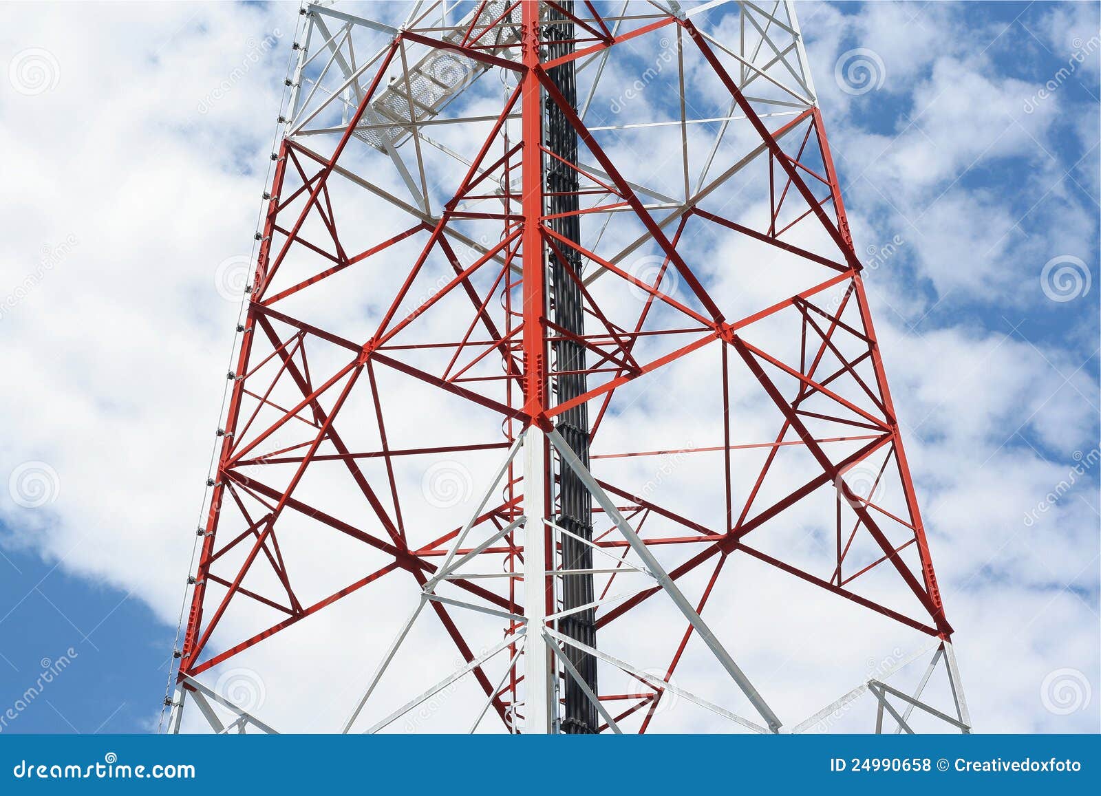 Telecommunications tower stock photo. Image of modern - 24990658