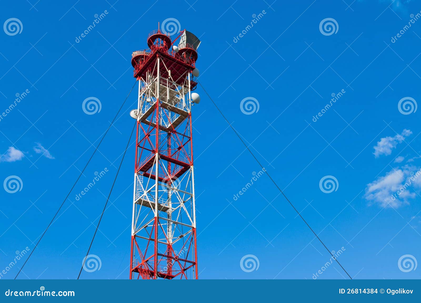 Telecommunications tower stock photo. Image of cdma, masts - 26814384