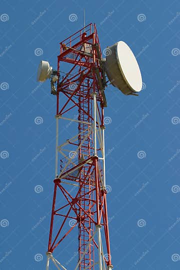 Telecommunications Tower stock photo. Image of device - 4063842