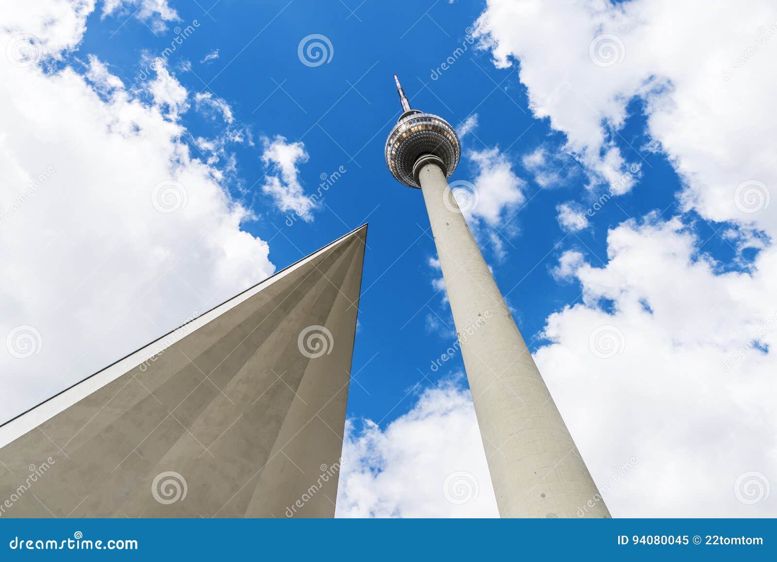 Telecommunications Tower in Berlin, Germany Stock Image - Image of ...
