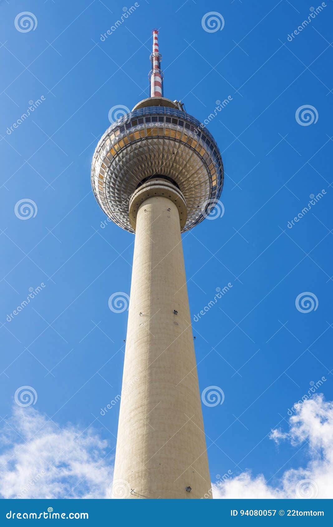 Telecommunications Tower in Berlin, Germany Stock Image - Image of ...
