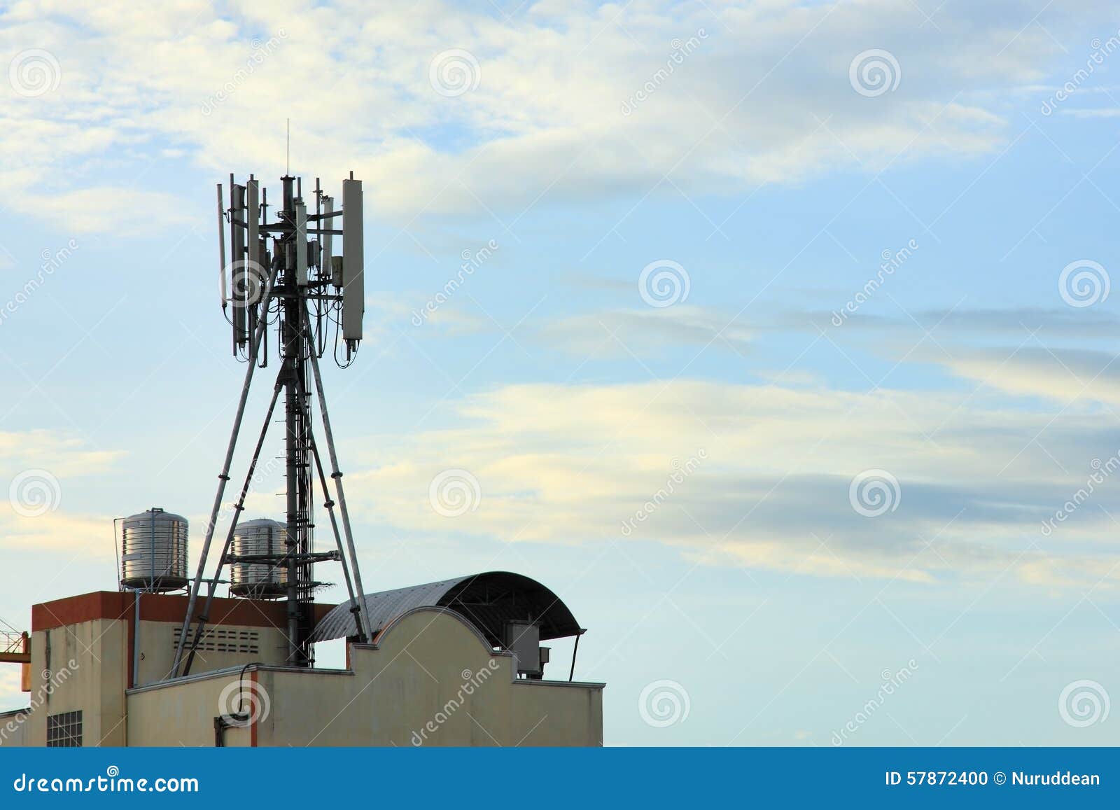 Telecommunications Tower Cells for Mobile Stock Photo - Image of ...
