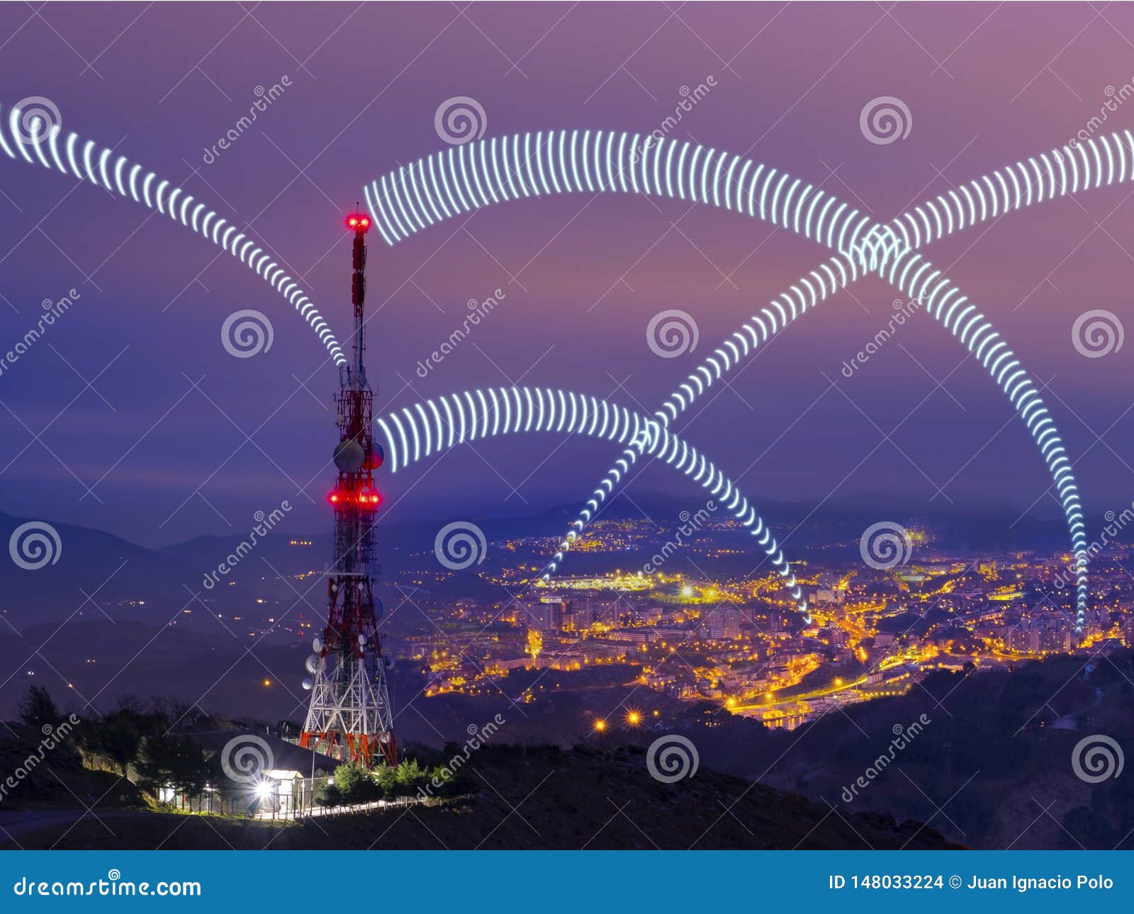 Telecommunications Tower, Data Network and Information Editorial Stock ...