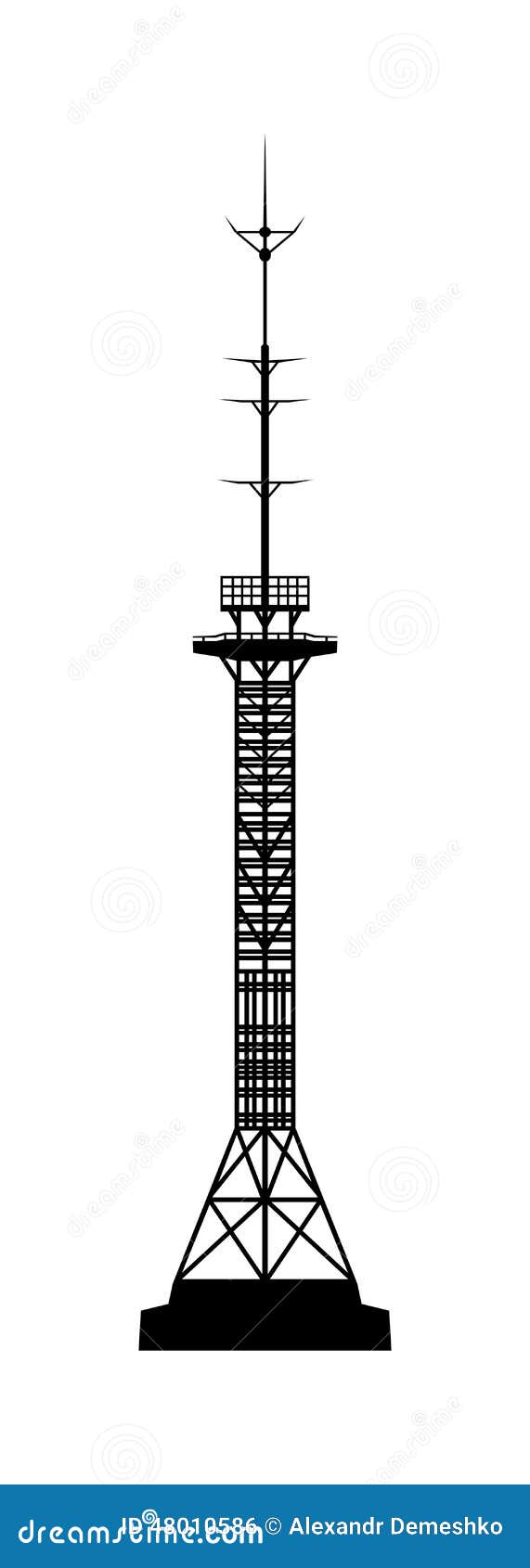 Telecommunications Tower Vector 02 | CartoonDealer.com #16151130