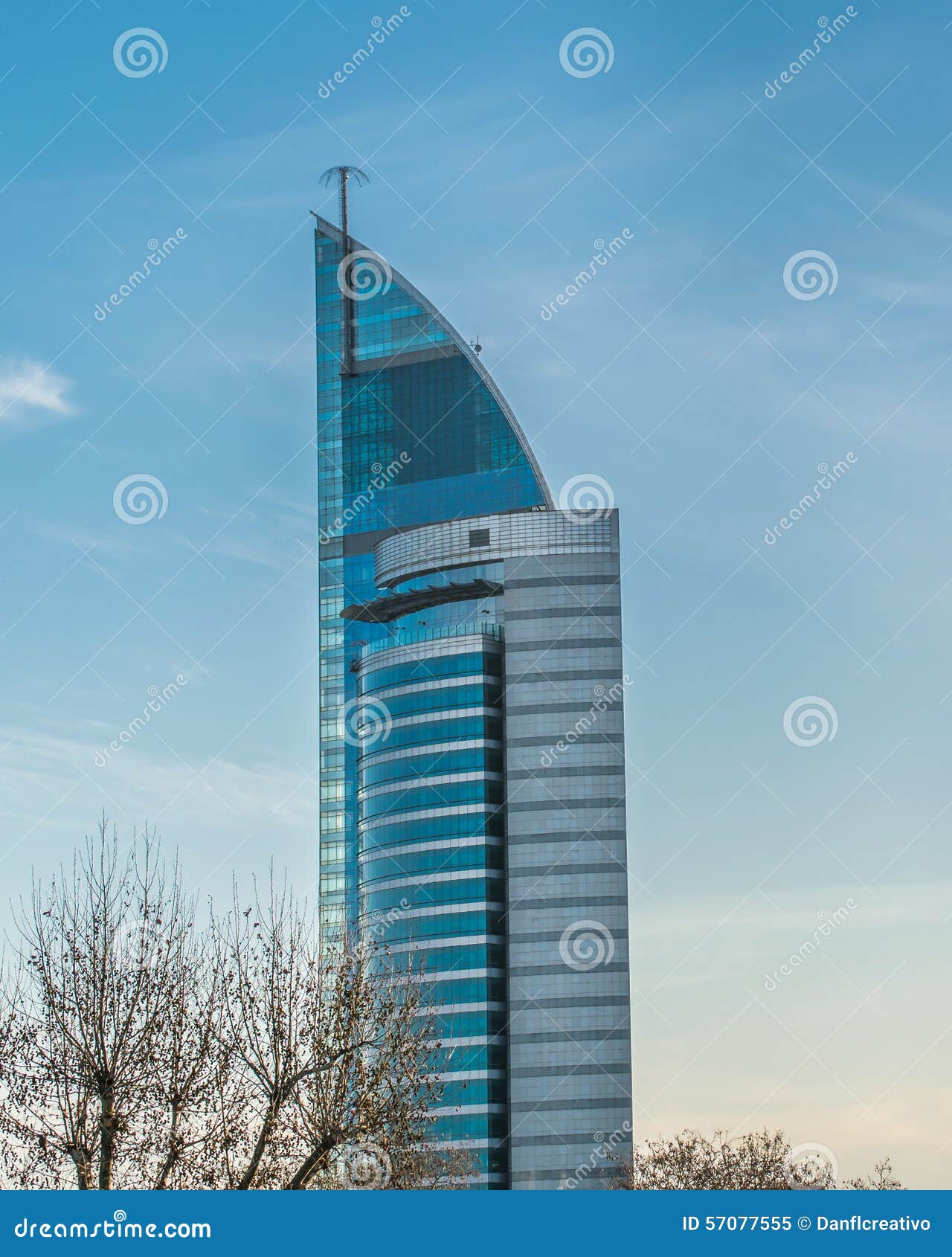 Telecommunications Tower State of Uruguay Stock Image - Image of glass ...