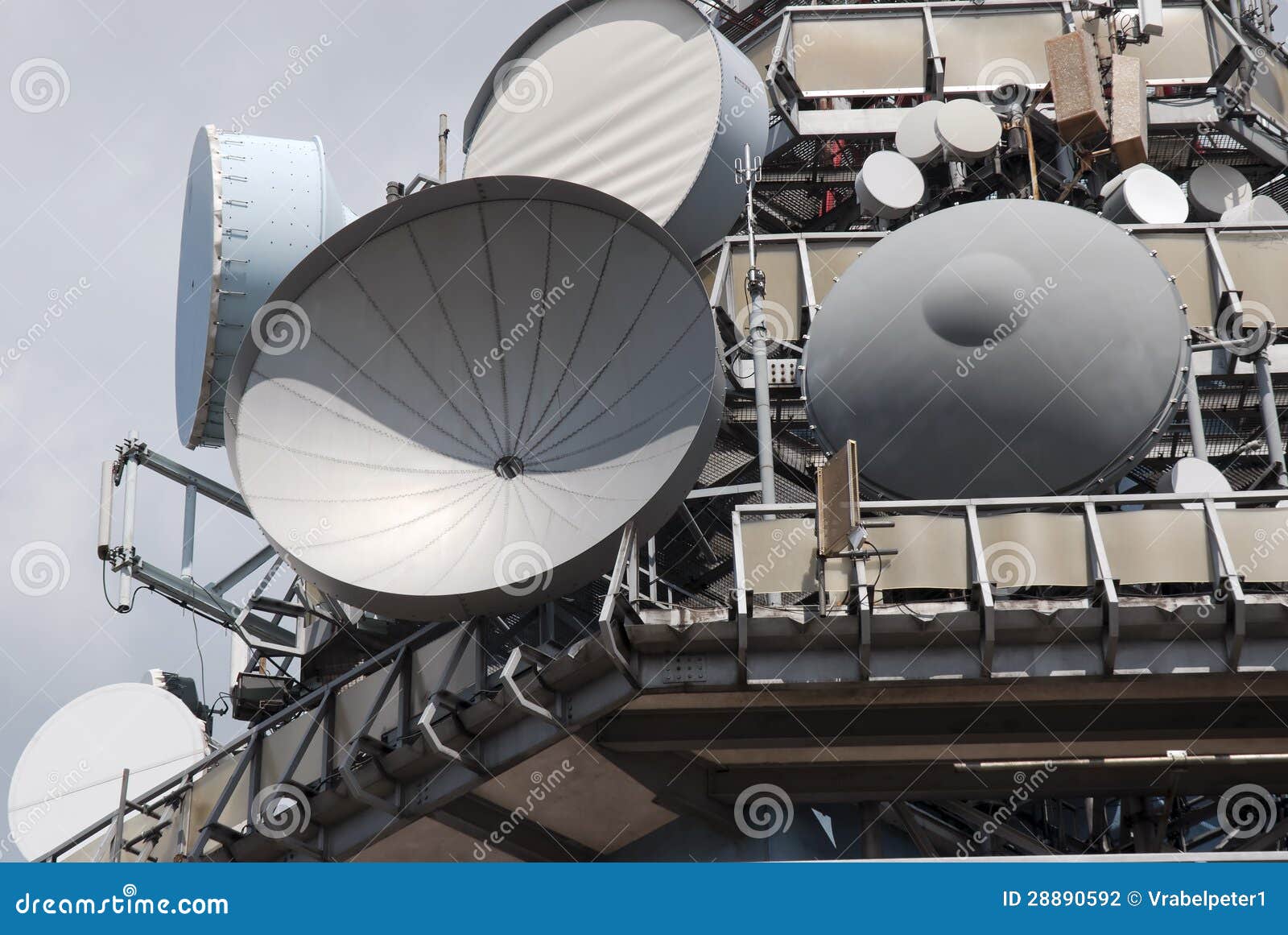 Telecommunications Transmitter Stock Photo - Image of industrial ...