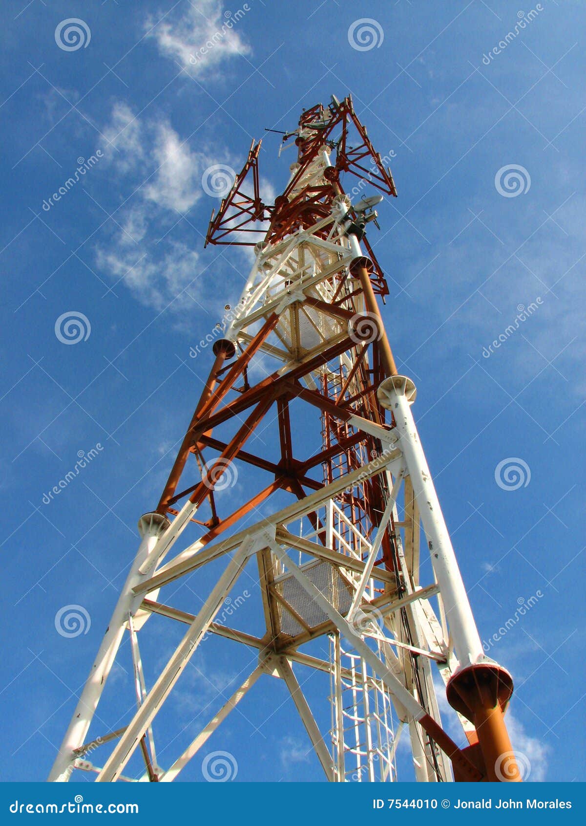 Telecommunications Transmitter Tower Stock Photo - Image of station ...