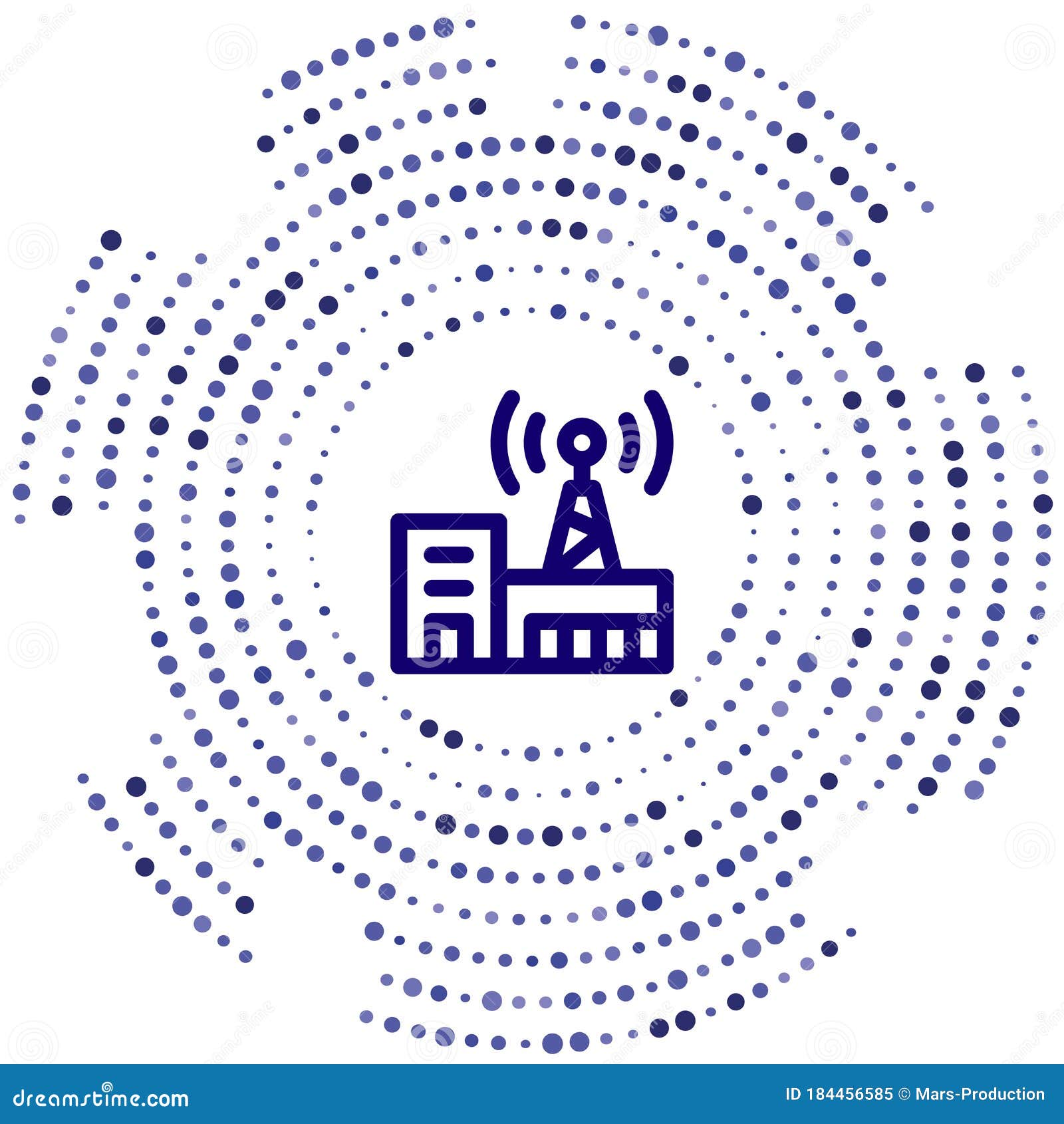 Telecommunications Vector Icon. Telecommunications Editable Stroke ...
