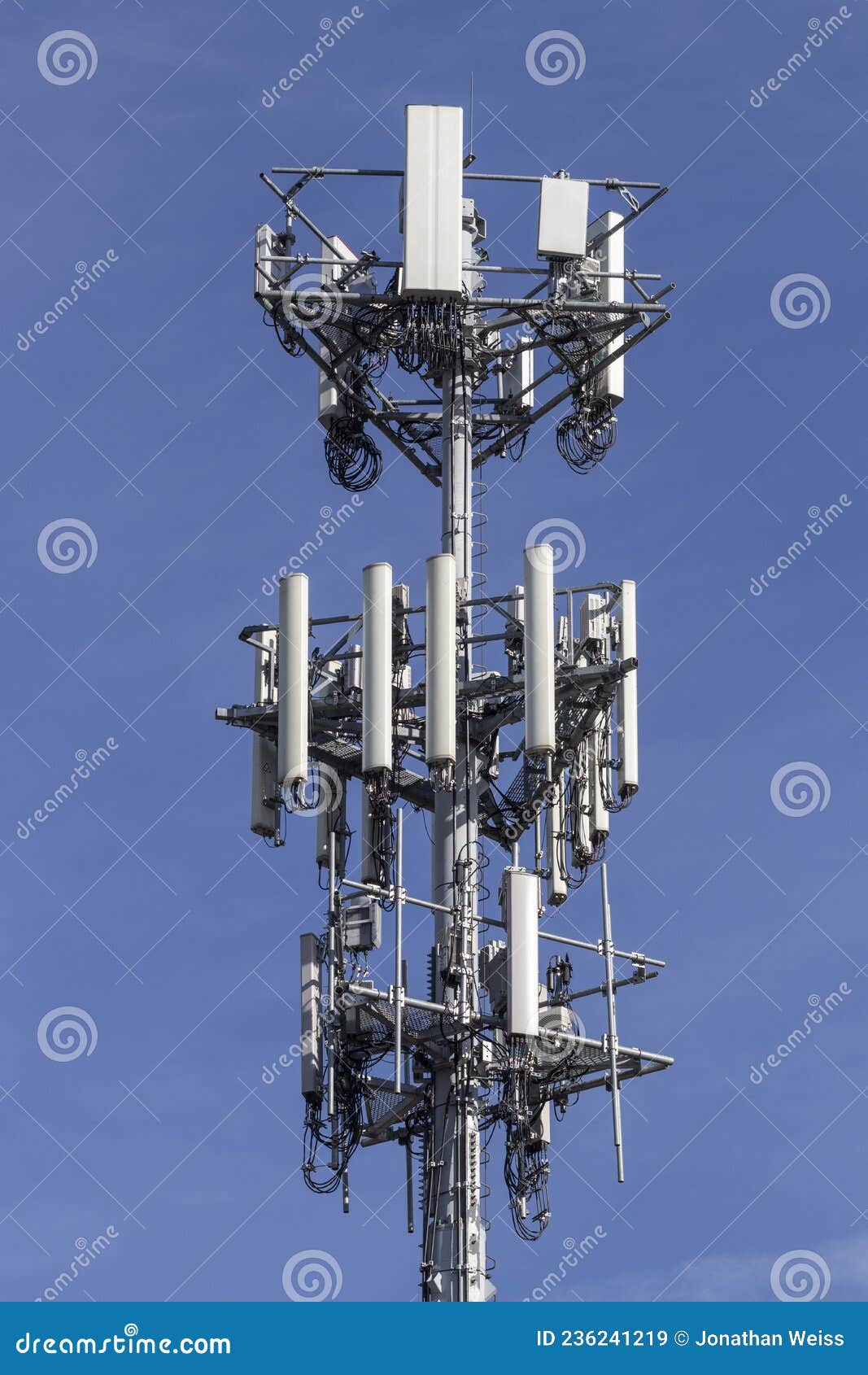 Telecommunications And Wireless Cell Equipment Tower With Directional ...