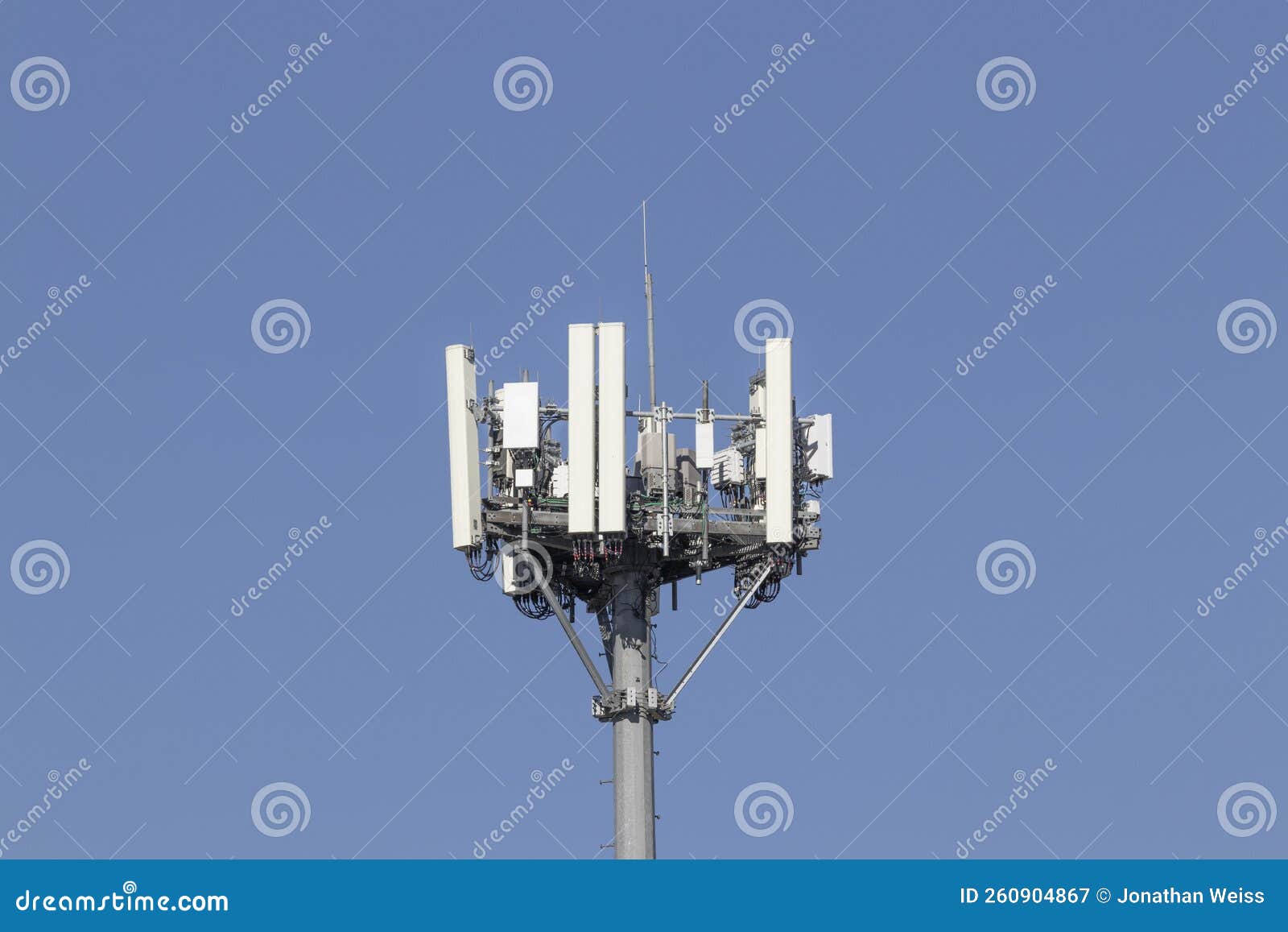 Telecommunications and Wireless Cell Equipment Tower with Directional ...