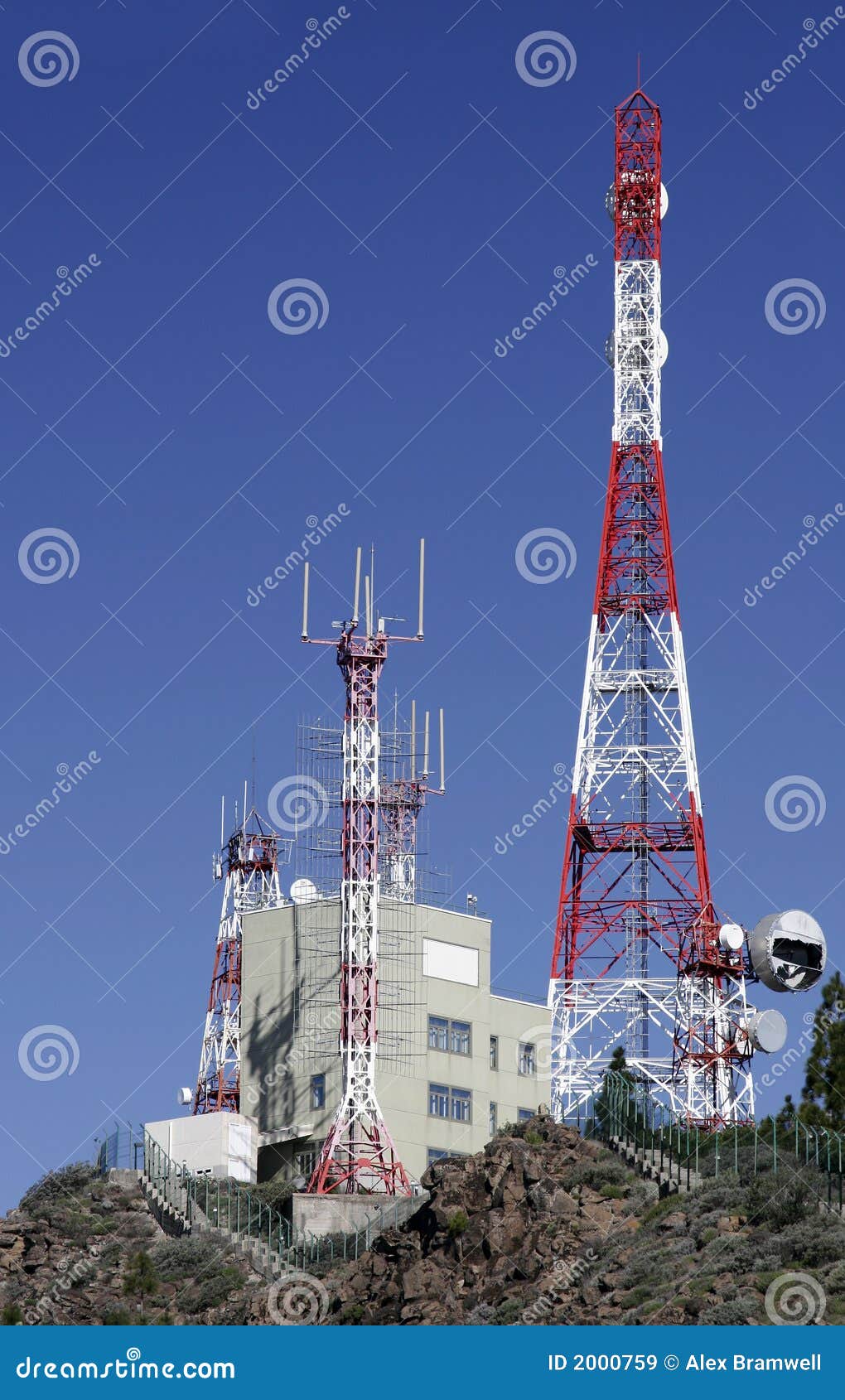 Telecoms Masts stock image. Image of telecoms, transmittor - 2000759