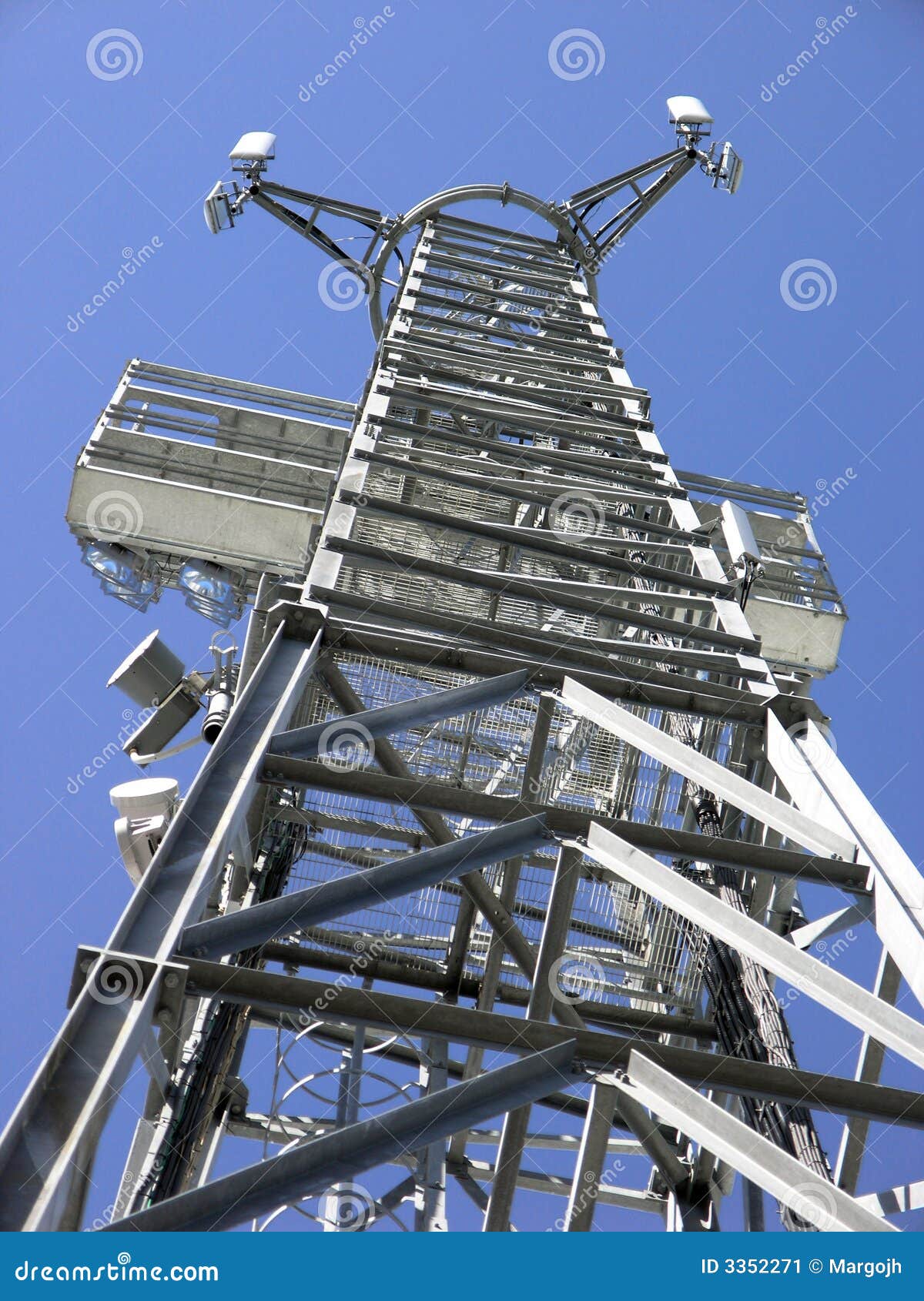Telecomunications Aerial Tower Stock Image - Image of mast ...