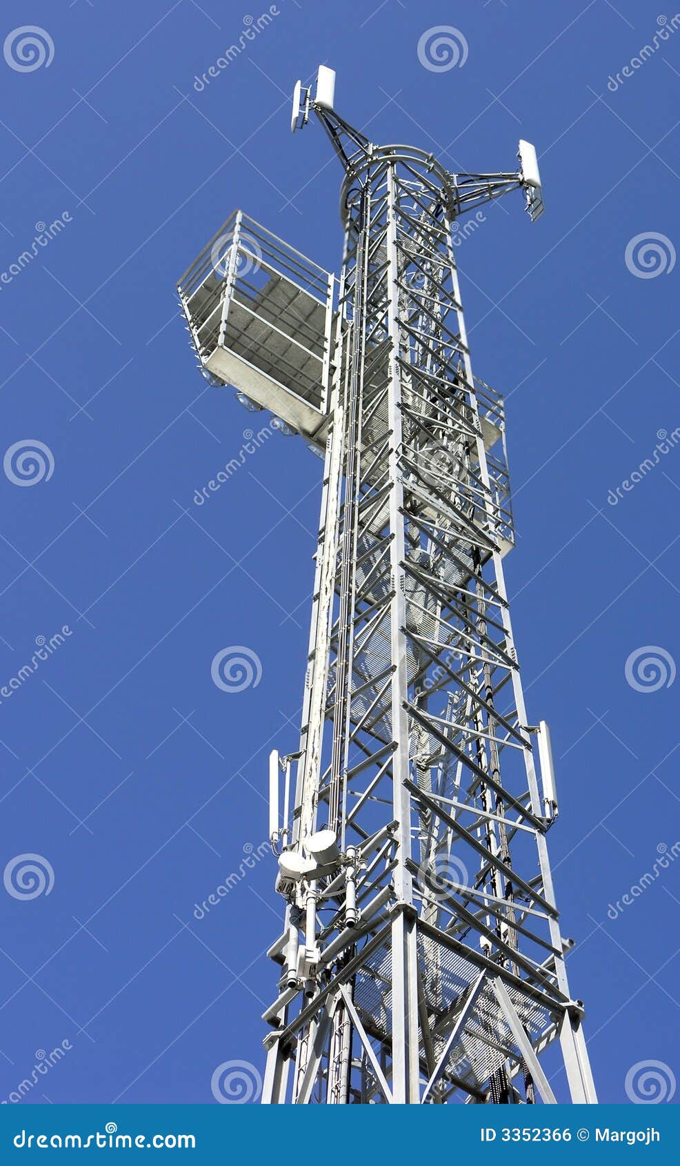 Telecomunications Aerial Tower Stock Photo - Image of communications ...