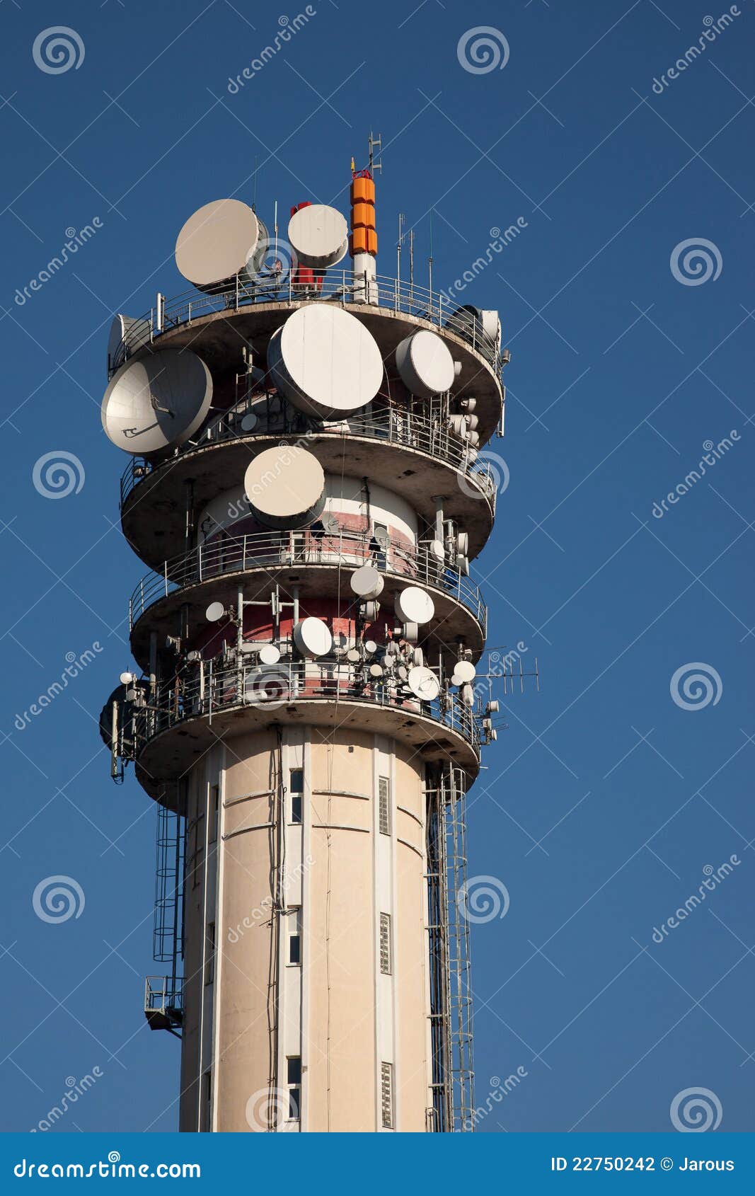 Telecomunications tower stock photo. Image of metal, mobile - 22750242