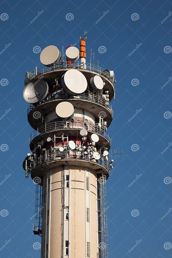 Telecomunications tower stock photo. Image of metal, mobile - 22750242