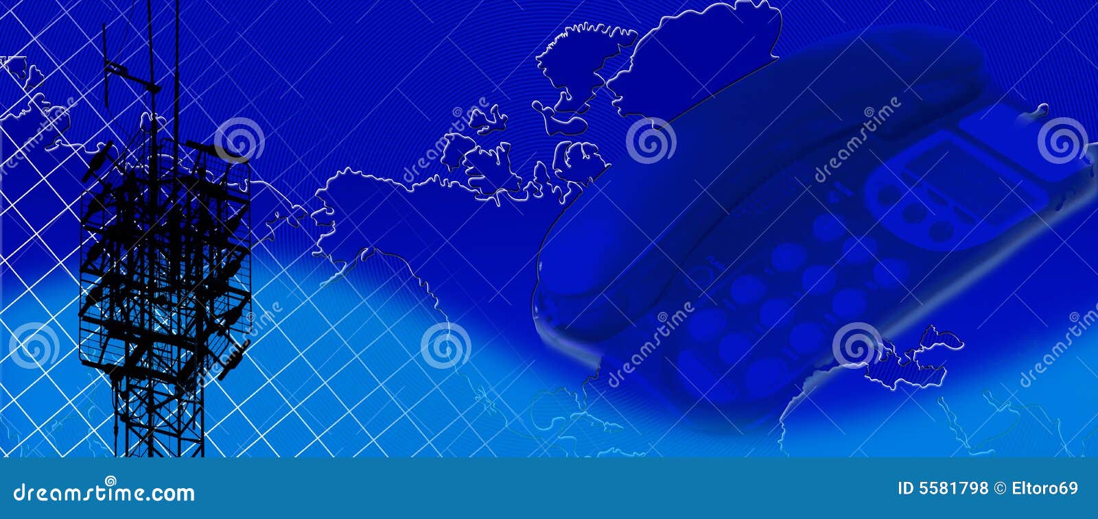 Telecomunicazione illustrazione di stock. Illustrazione di antenna ...