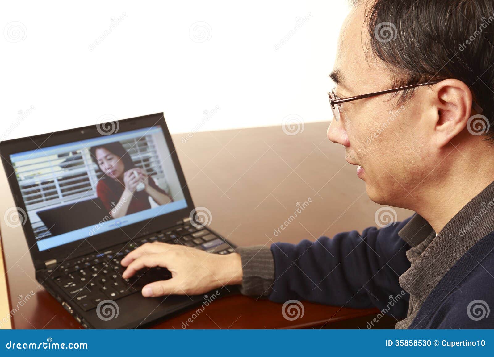 Teleconference stock photo. Image of communication, contemporary - 35858530