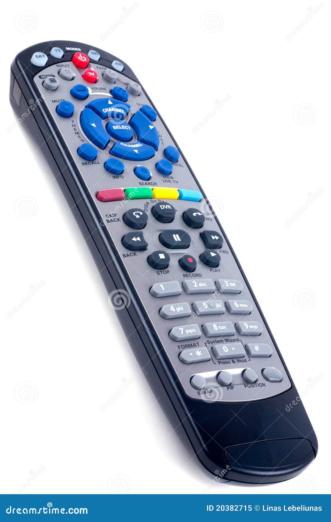 Telecontrol de la TV imagen de archivo. Imagen de control - 20382715