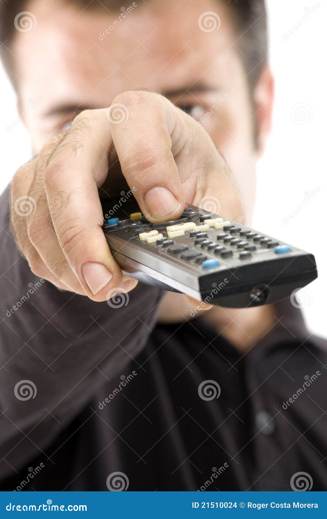 Telecontrol de la TV foto de archivo. Imagen de multimedias - 21510024