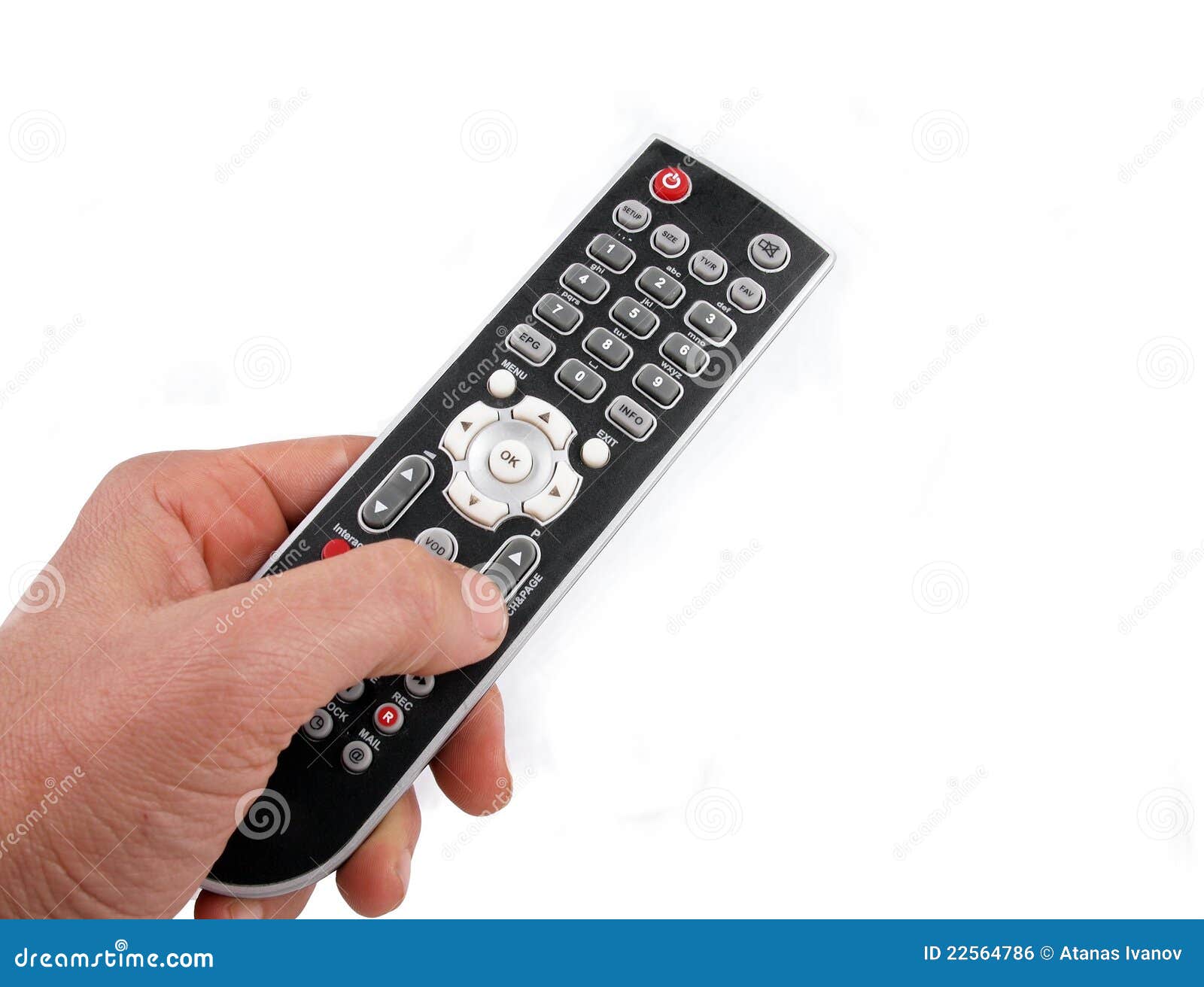 Telecontrol de la TV foto de archivo. Imagen de monitor - 22564786