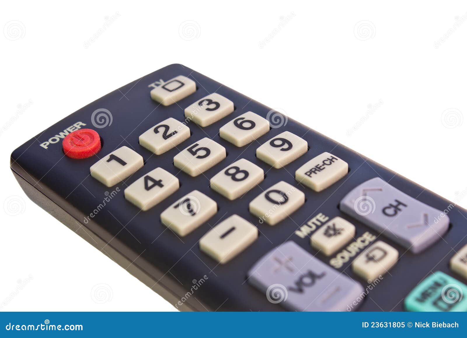 Telecontrol de la TV imagen de archivo. Imagen de observar - 23631805
