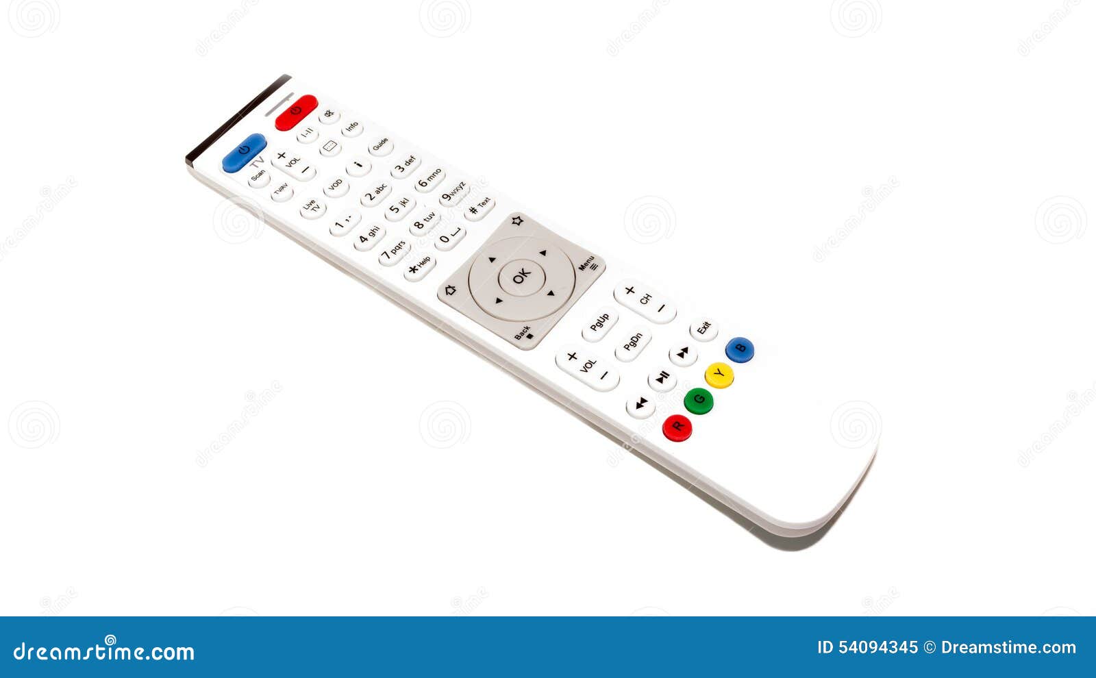 Telecontrol de la TV imagen de archivo. Imagen de aislante - 54094345