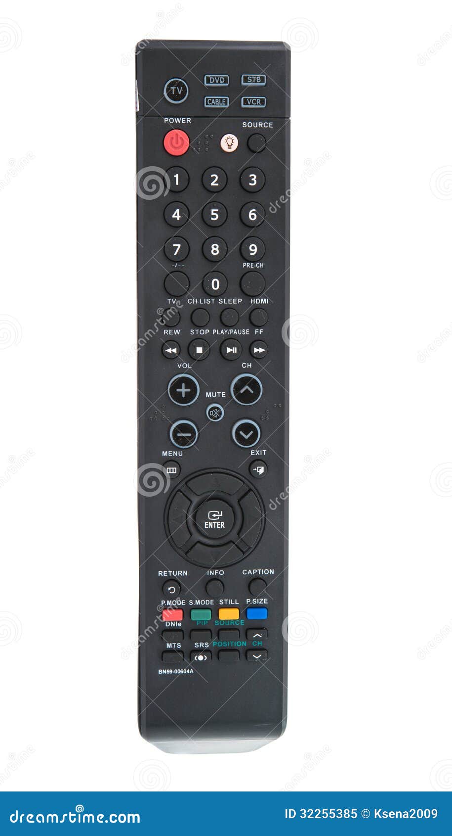 Telecontrol De La TV Aislado Imagen de archivo - Imagen de consola ...