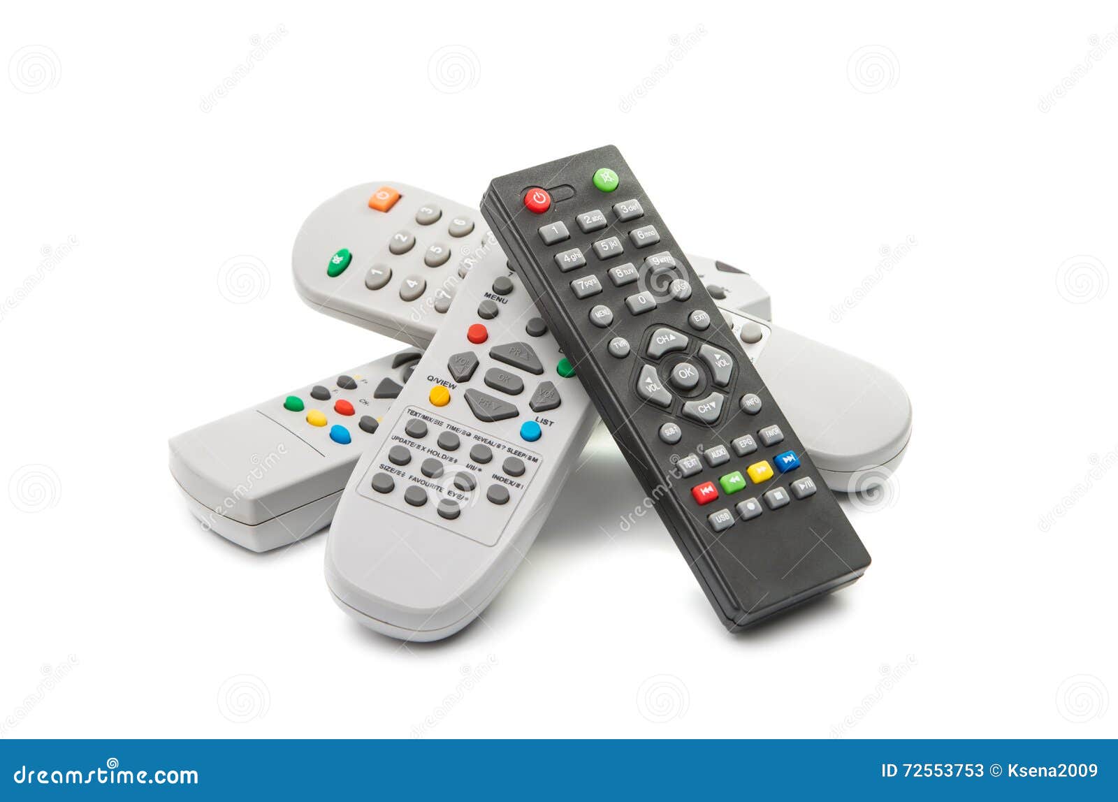 Telecontrol De La TV Aislado Imagen de archivo - Imagen de potencia ...