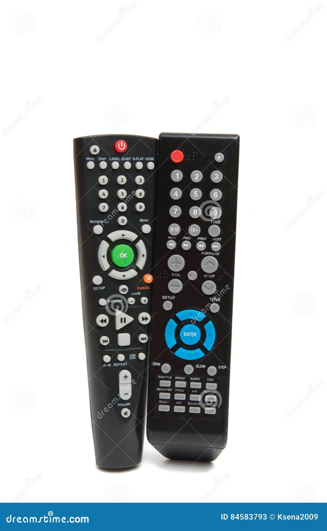 Telecontrol De La TV Aislado Imagen de archivo - Imagen de teclado ...