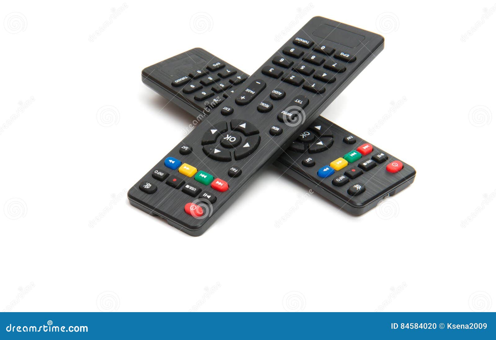 Telecontrol De La TV Aislado Foto de archivo - Imagen de audio, juego ...