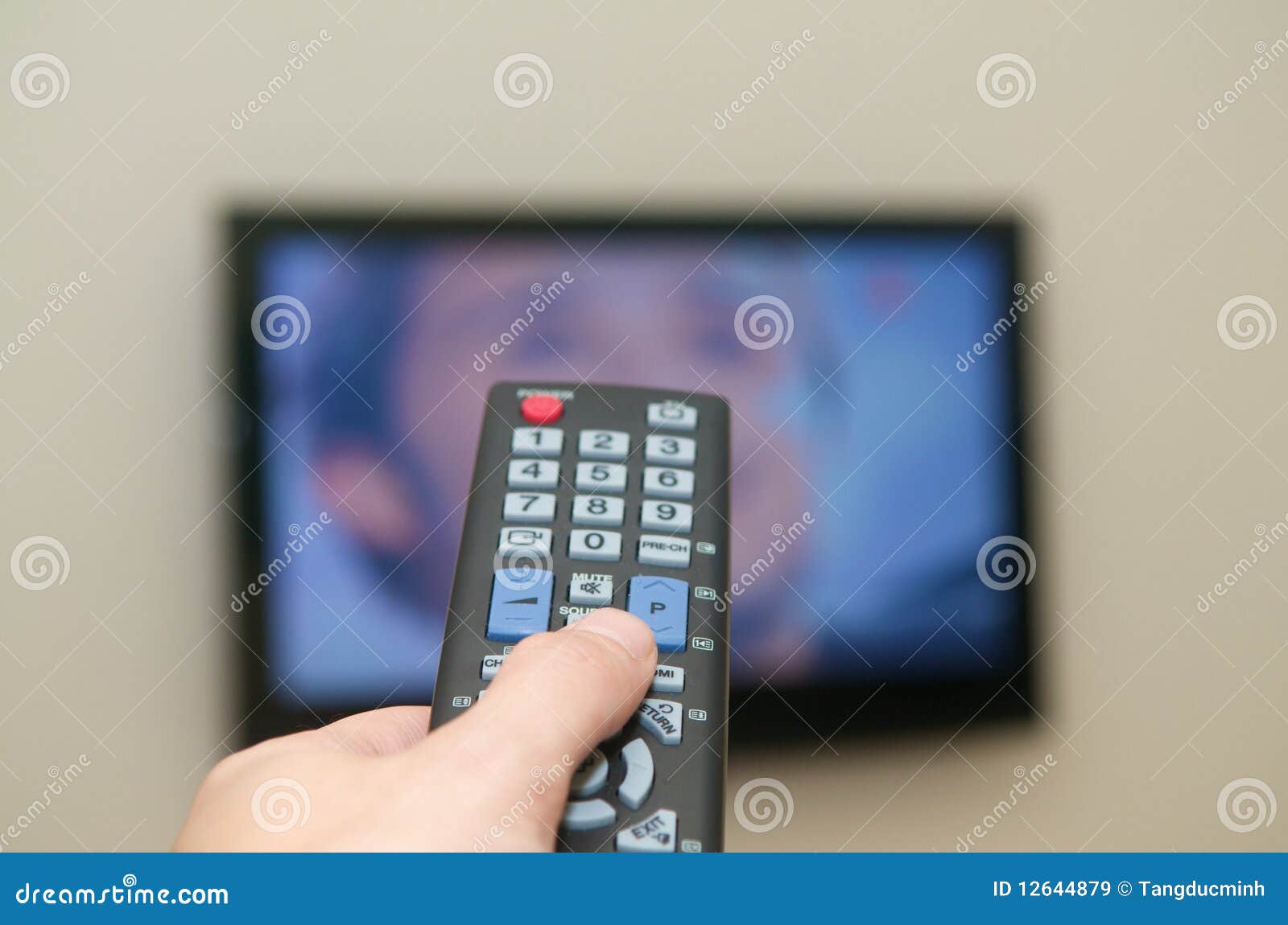 Telecontrol De Observación De La TV Imagen de archivo - Imagen de ...