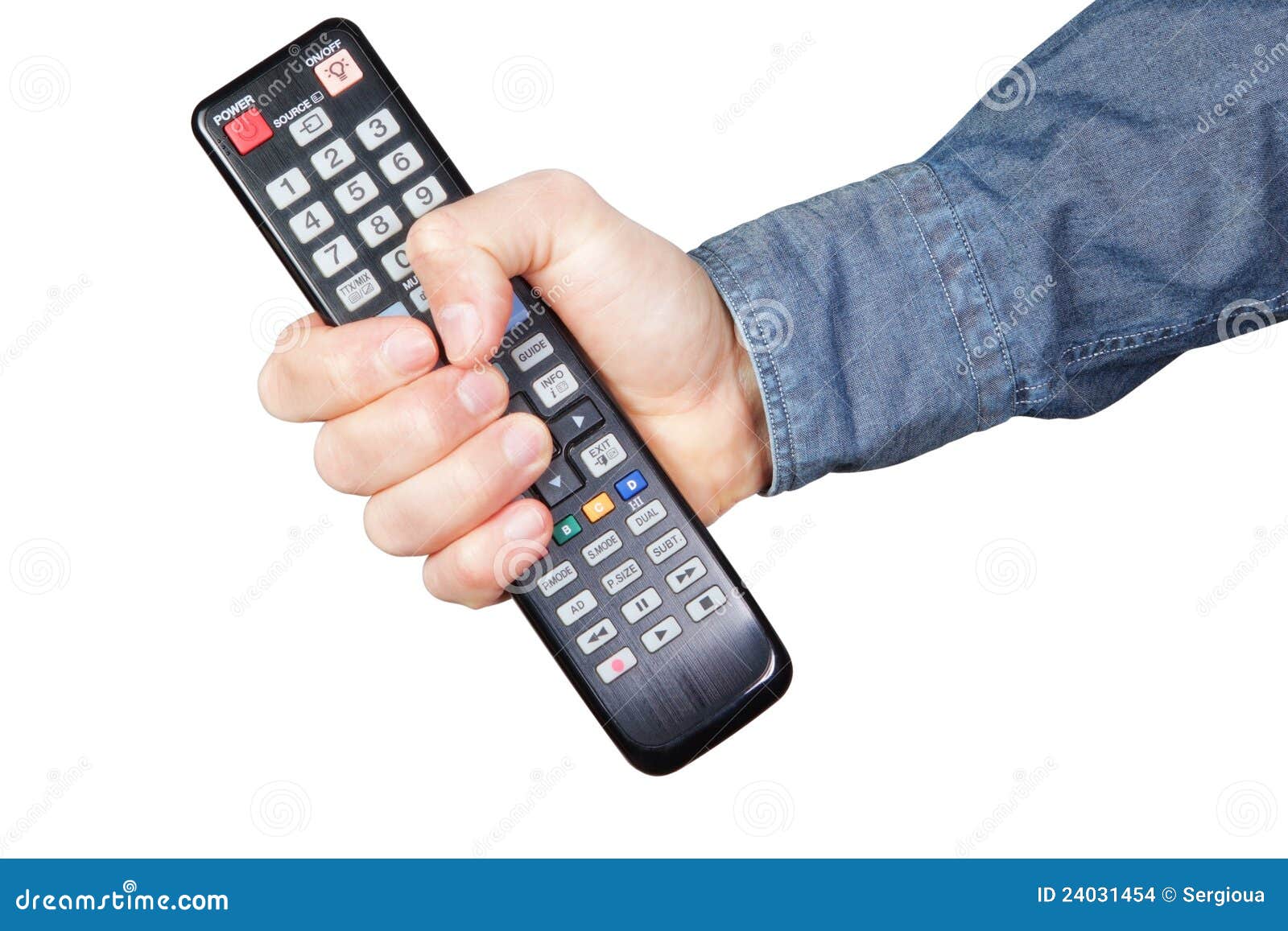 Telecontrol para la TV foto de archivo. Imagen de equipo - 24031454