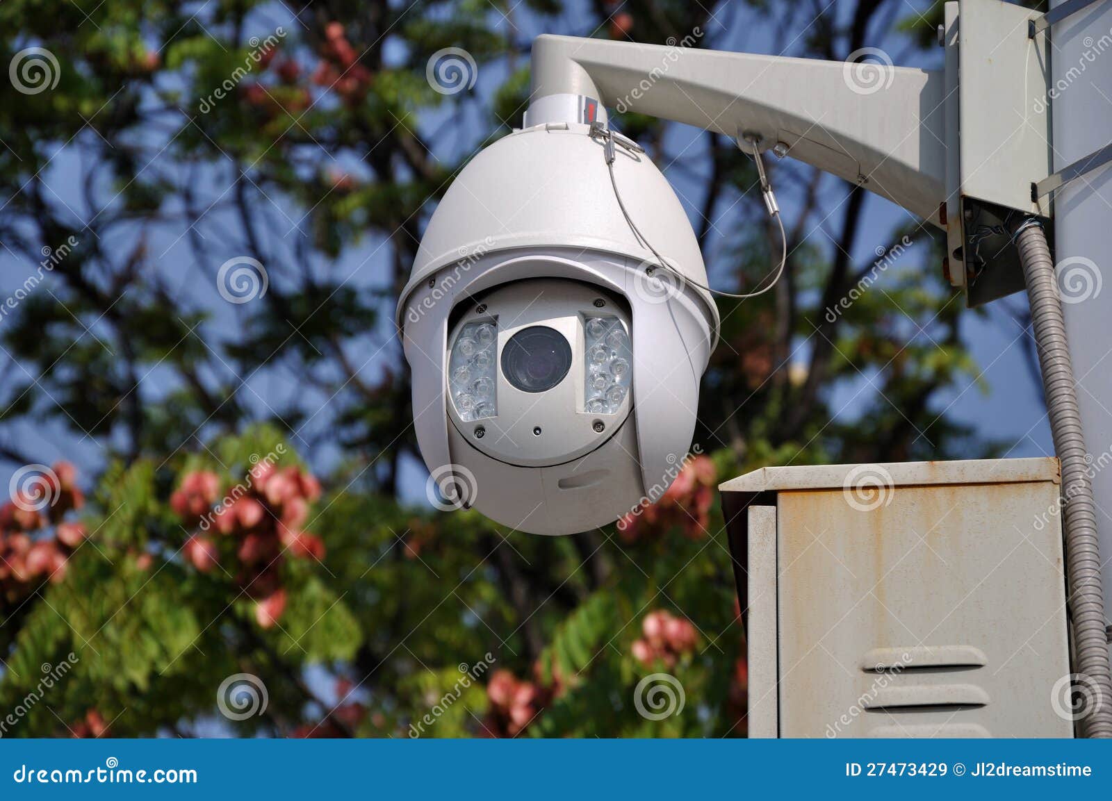 Telecontrol Traffic Surveillance Camera Stock Image - Image of ...