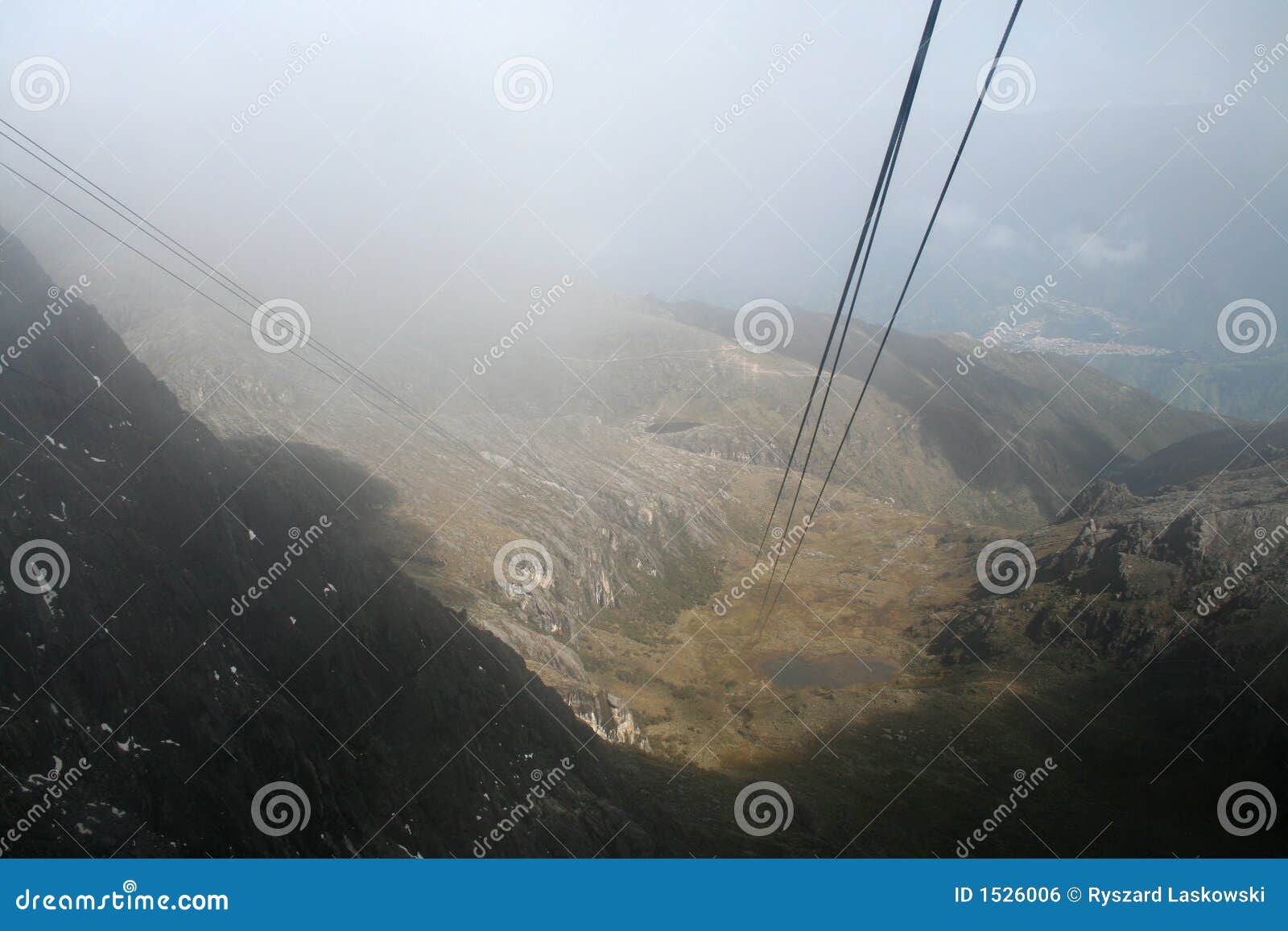 Teleférico foto de archivo. Imagen de sierra, coche, nevada - 1526006